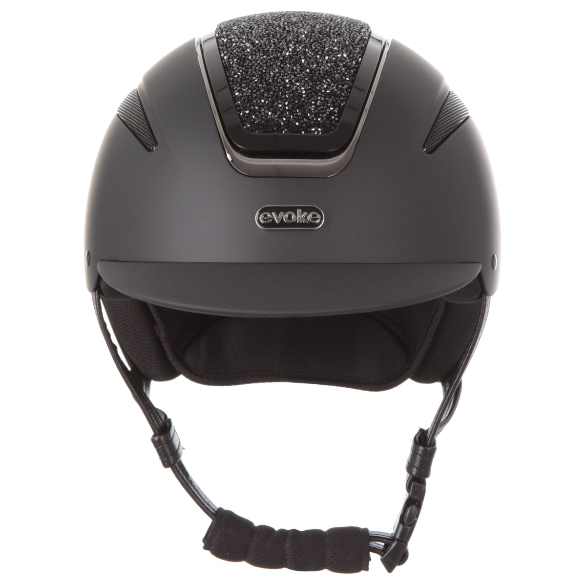 Callisto Classic Peak Helmet In Black Crystal – Evoke Country & Equestrian
