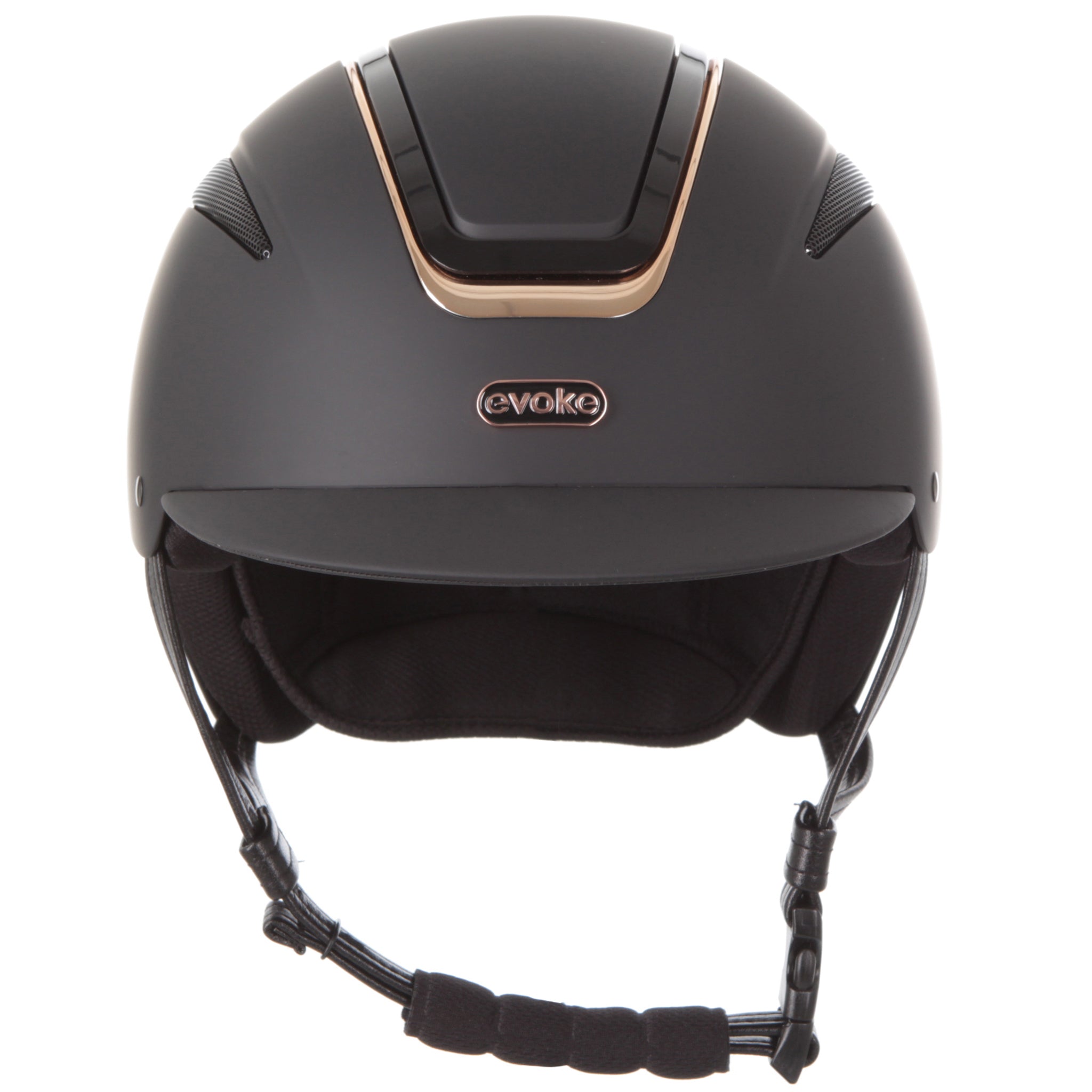 Callisto Classic Peak Helmet In Black Rose Gold – Evoke Country ...