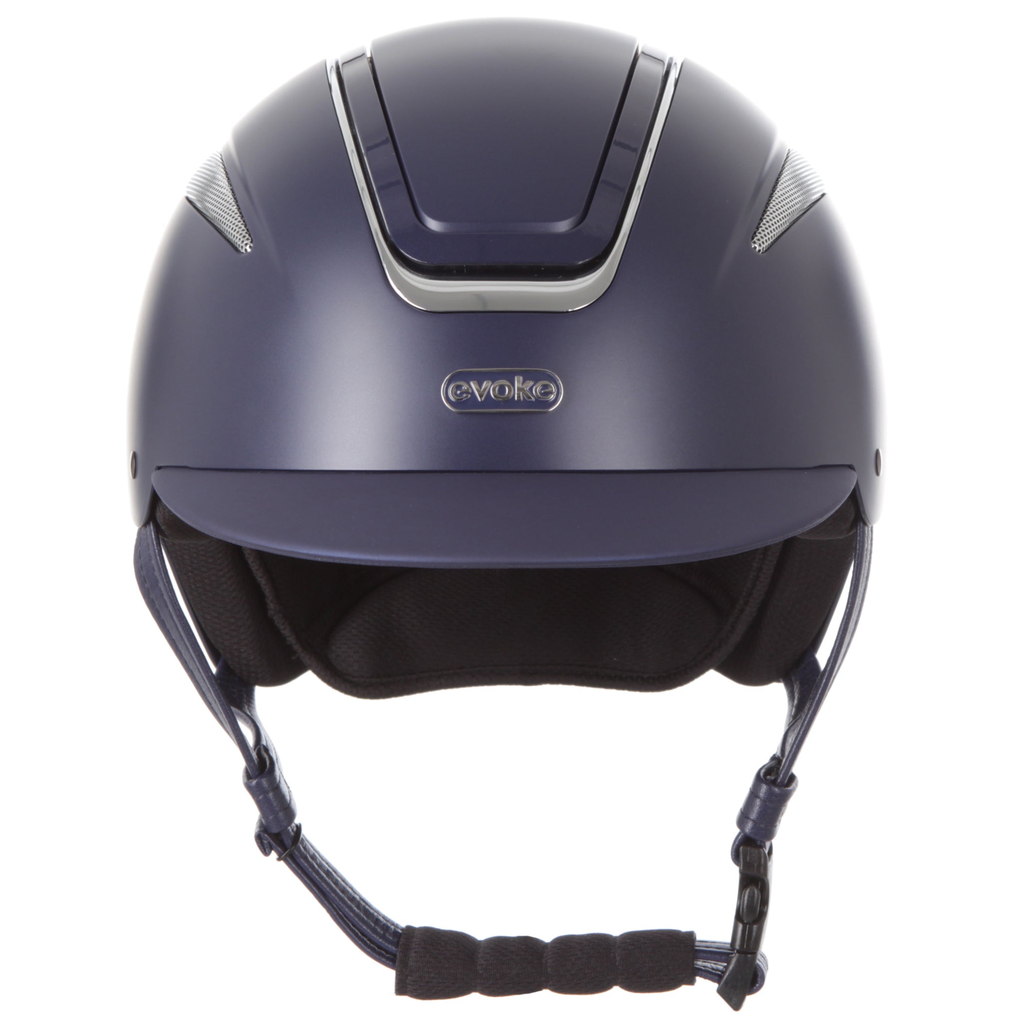 Callisto Classic Peak Helmet In Navy Chrome – Evoke Country & Equestrian