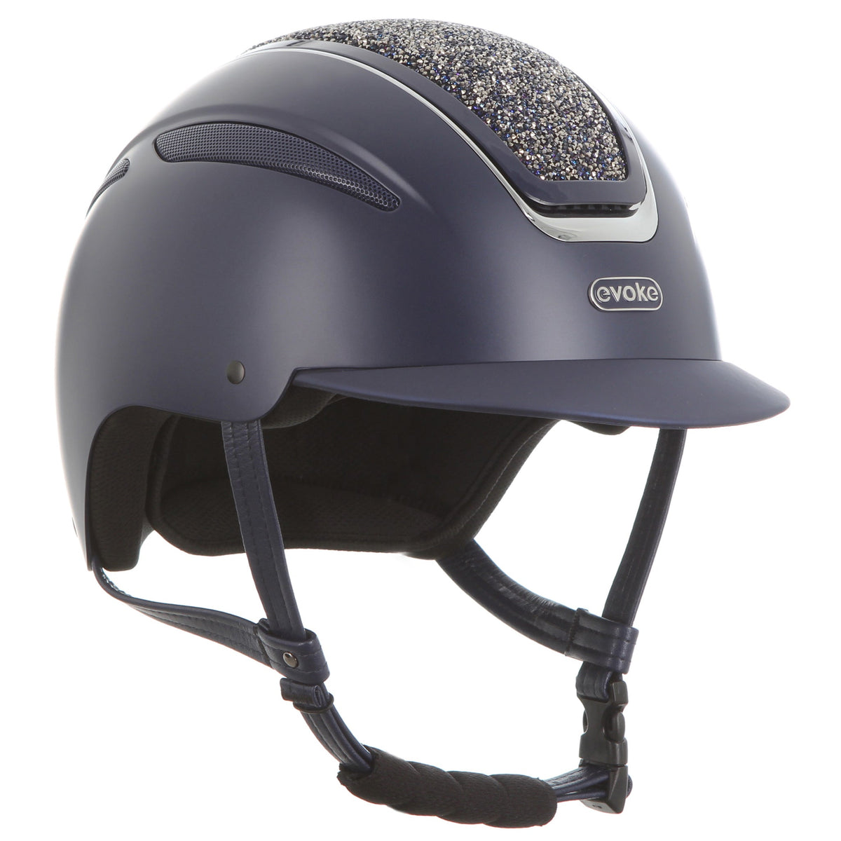 Callisto Classic Peak Helmet In Navy Crystal – Evoke Country & Equestrian